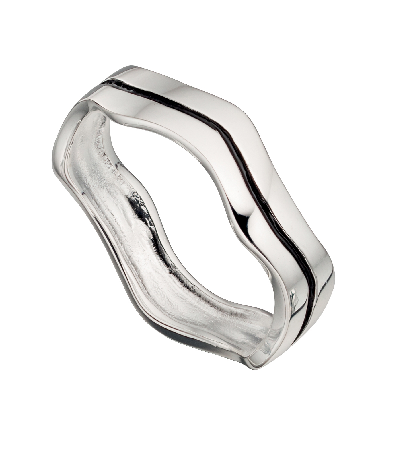 Wave Band Ring - Silver Breeze Jewellery