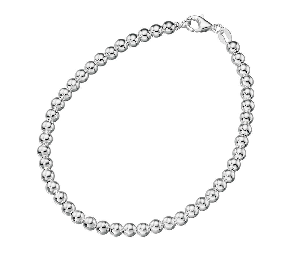 Ball Chain 19Cm Bracelet - Silver Breeze Jewellery
